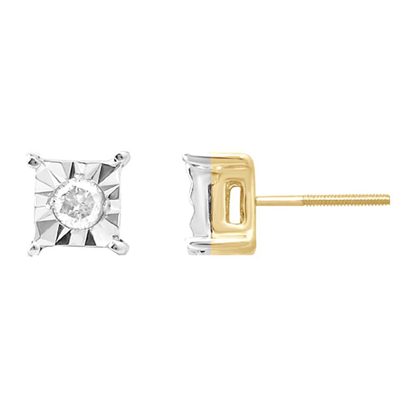 10K 0.05CT Diamond Earring LUXURY DIAMONDS